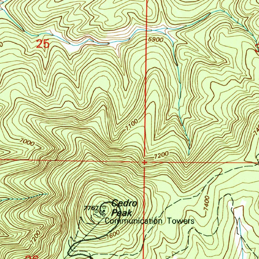 Sedillo, NM (1990, 24000-Scale) Map by United States Geological Survey ...