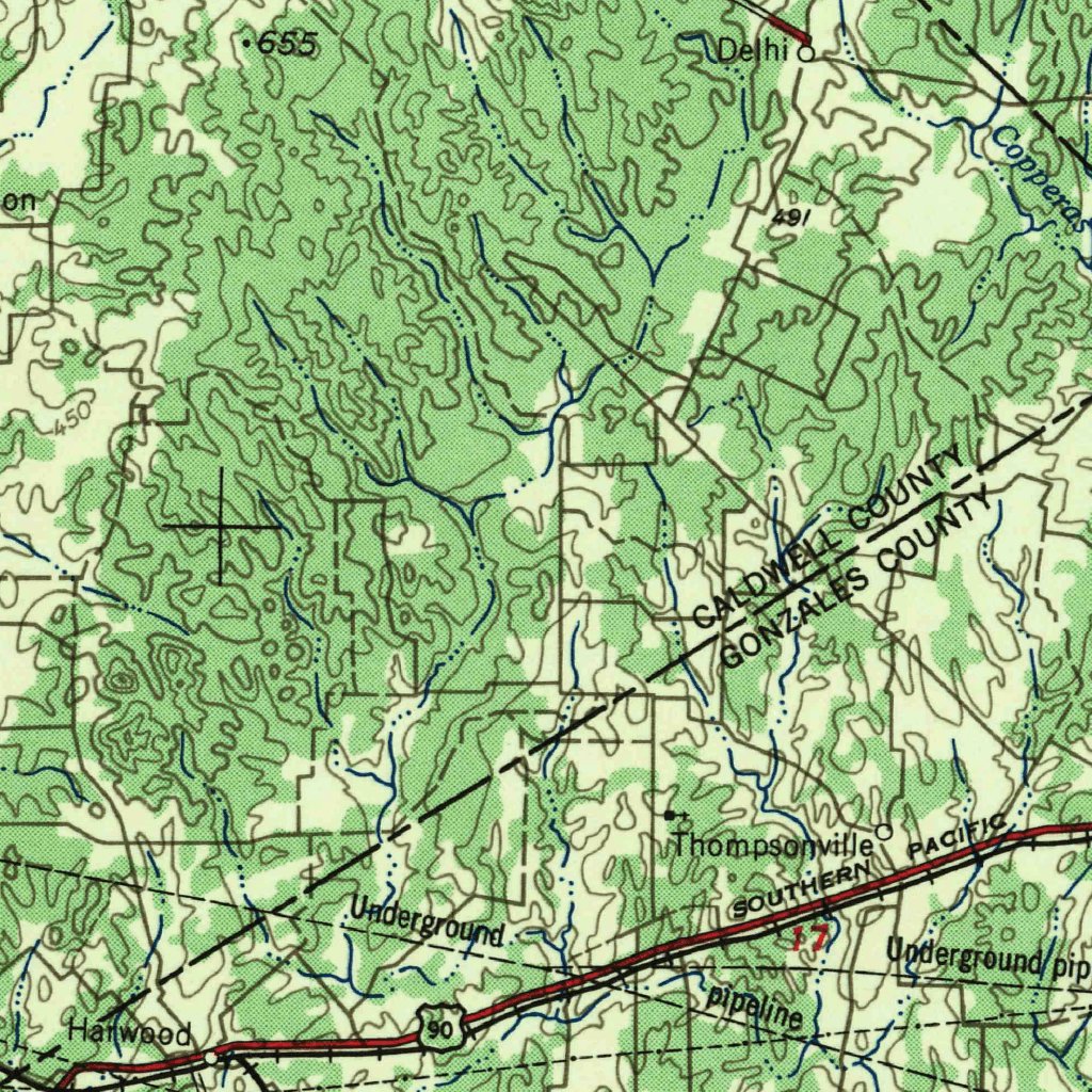 Seguin, TX (1958, 250000-Scale) Map by United States Geological Survey ...
