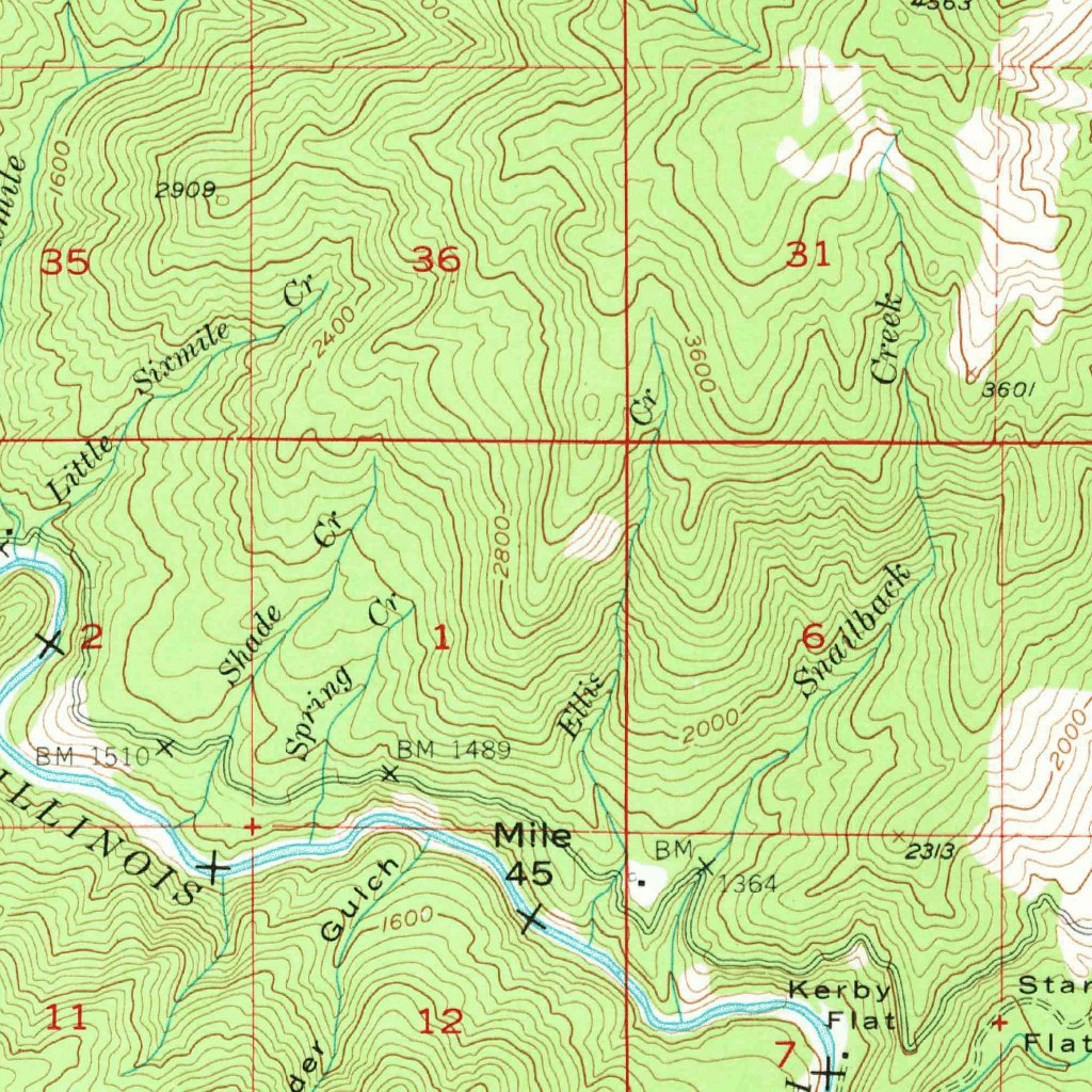 Selma, OR (1954, 62500-Scale) Map by United States Geological Survey ...