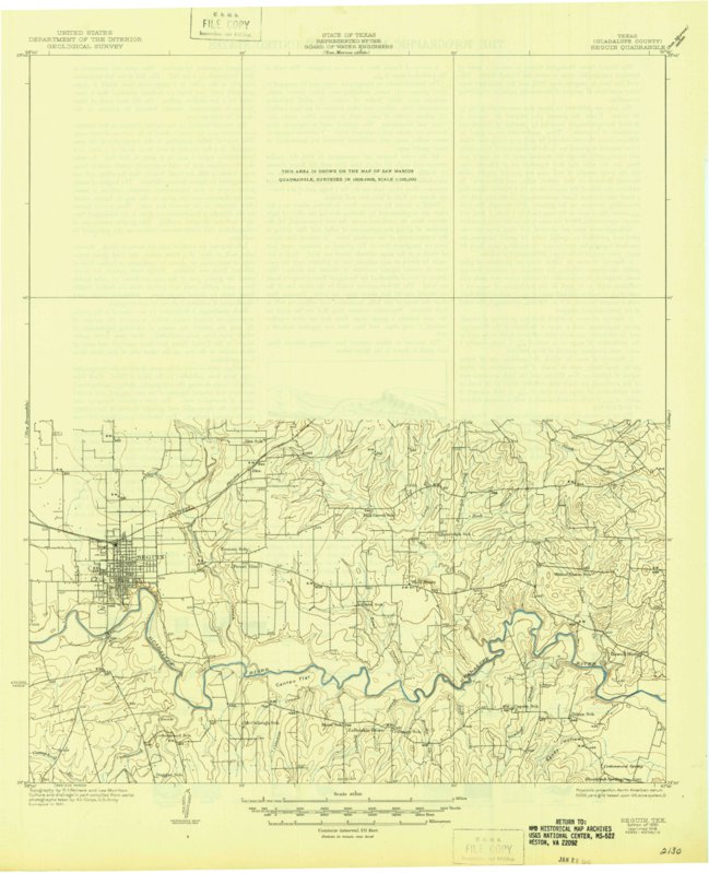 Sequin, TX (1930, 62500-Scale) Map by United States Geological Survey ...
