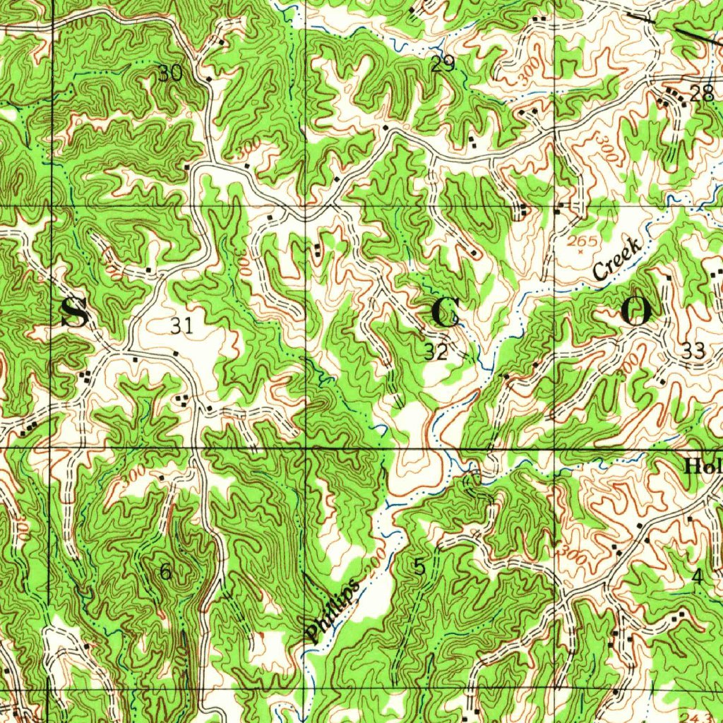 Seven Pines, MS (1957, 62500-Scale) Map by United States Geological ...