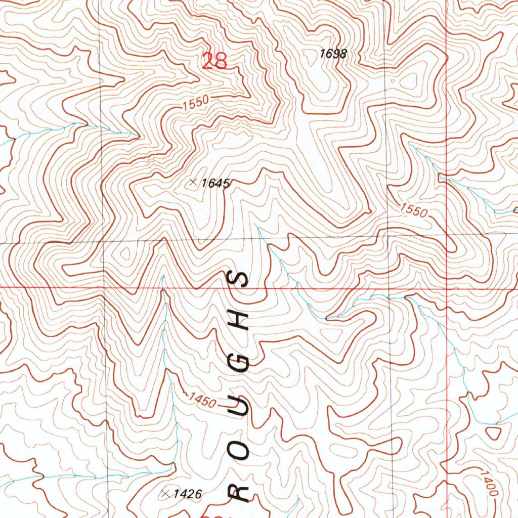 Seven Troughs SE, NV (1981, 24000-Scale) Map by United States ...