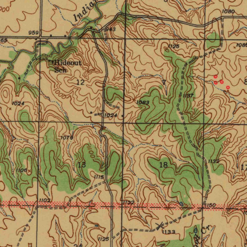 Severy, KS (1941, 62500-Scale) Map by United States Geological Survey ...