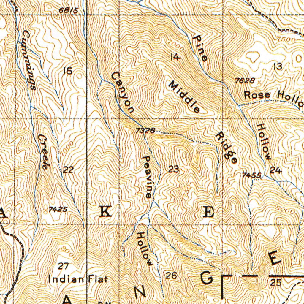 Sevier, UT (1932, 62500-Scale) Map by United States Geological Survey ...