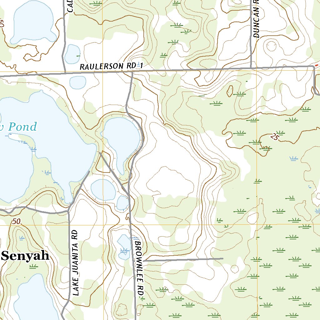 Seville, FL (2021, 24000-Scale) Map by United States Geological Survey ...
