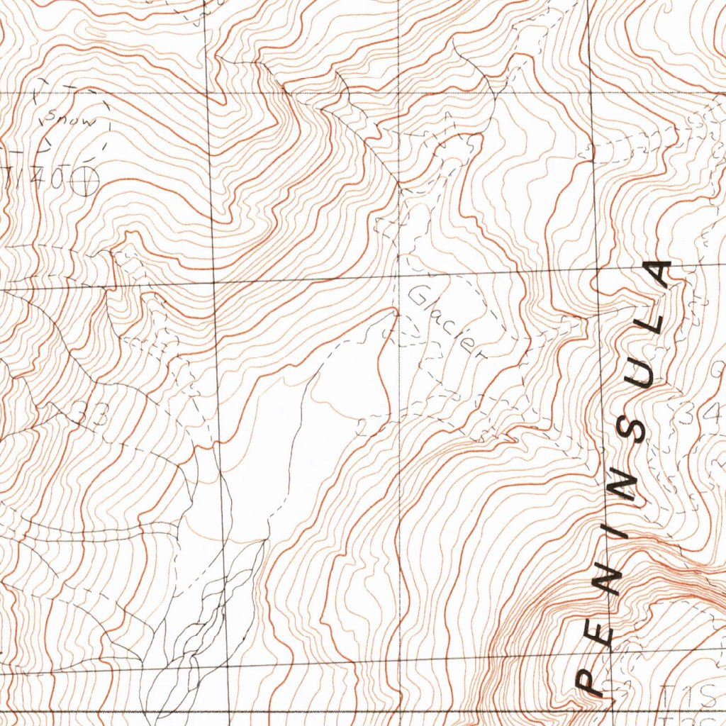 Seward A-7 SE, AK (1983, 25000-Scale) Map by United States Geological ...