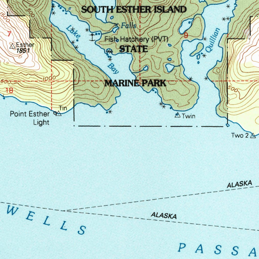Seward D-3, AK (1995, 63360-Scale) Map by United States Geological ...