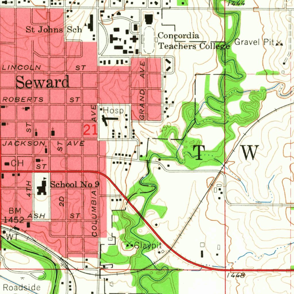 Seward, NE (1964, 24000-Scale) Map by United States Geological Survey ...