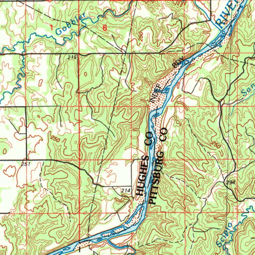 Shawnee, OK (1985, 100000-Scale) Map by United States Geological Survey ...