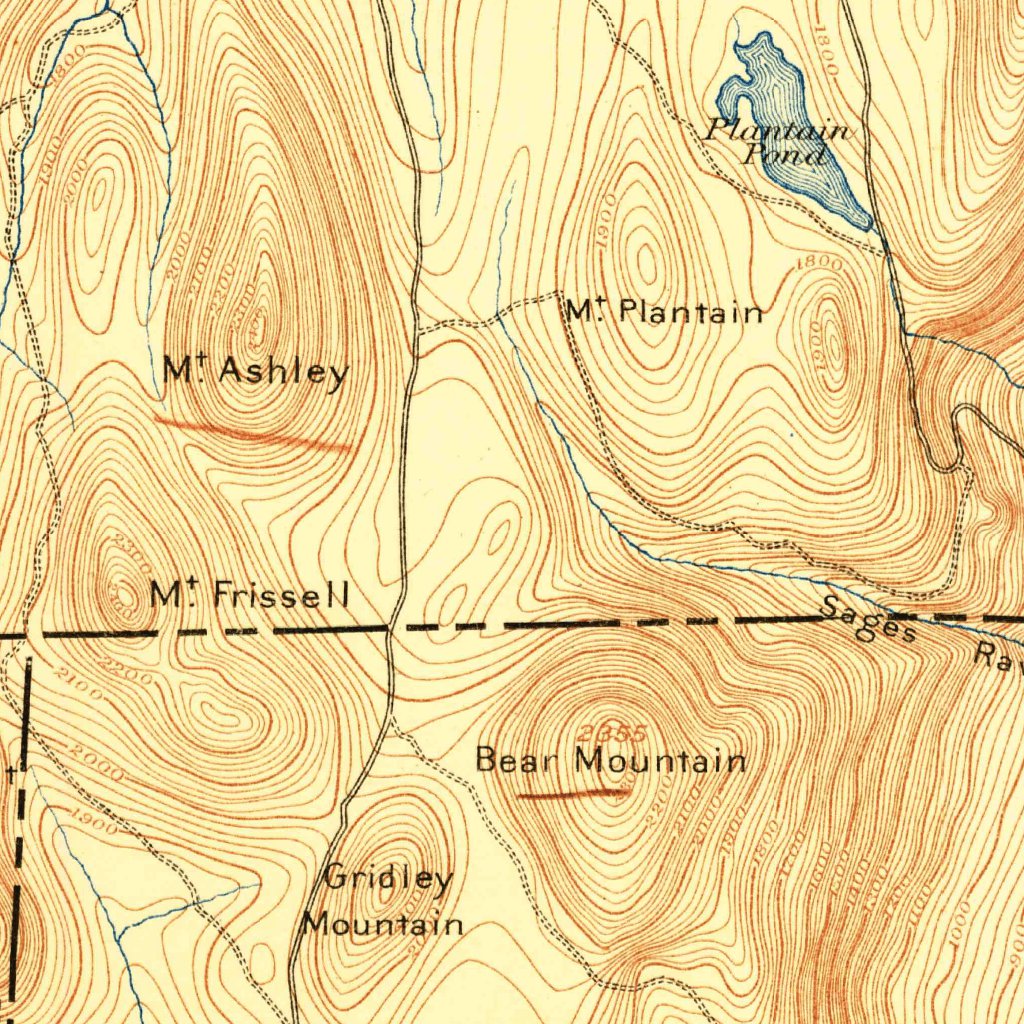 Sheffield, MA-CT-NY (1888, 62500-Scale) Map by United States Geological ...