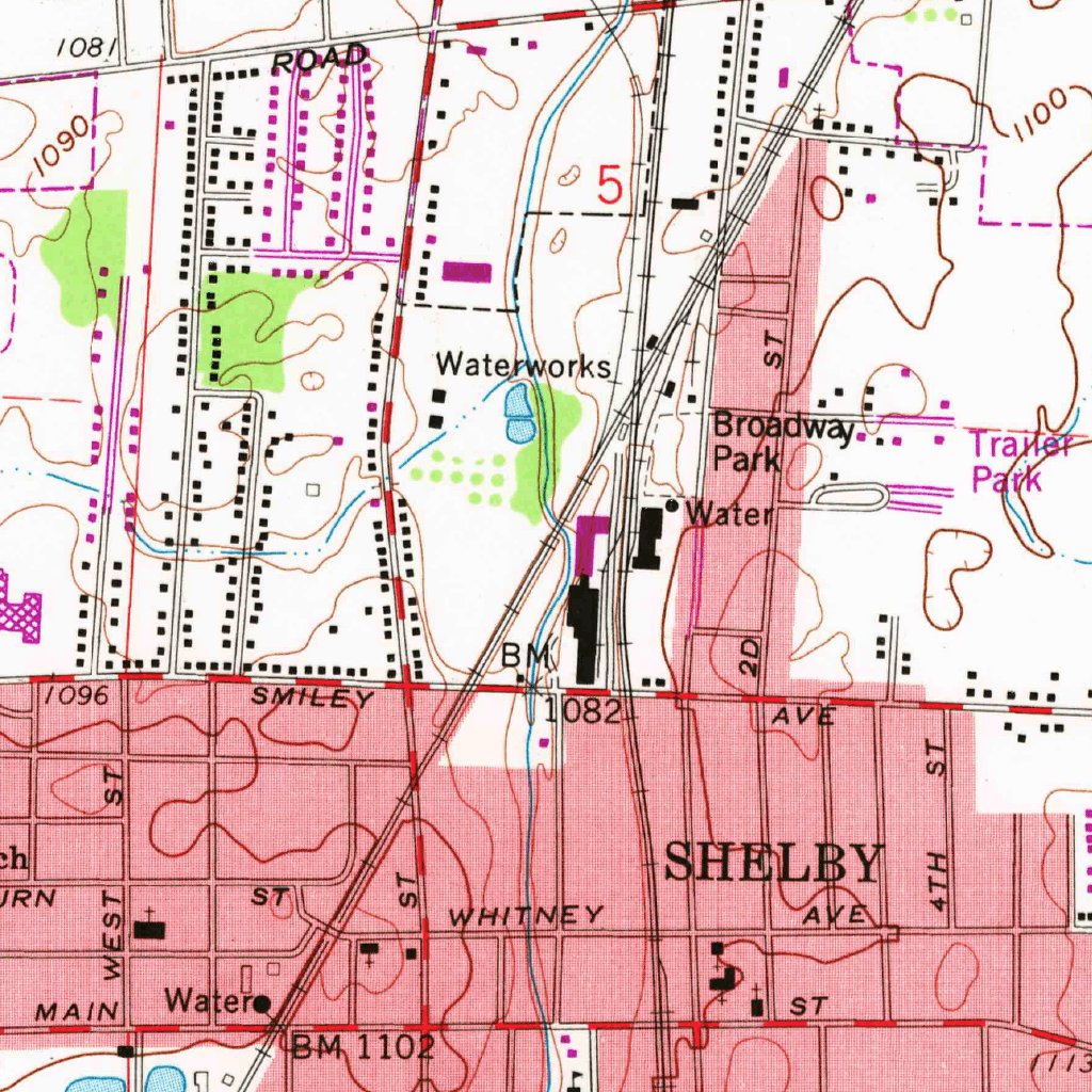 Shelby, OH (1960, 24000-Scale) Map by United States Geological Survey ...
