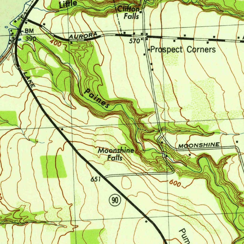 Sheldrake, NY (1943, 31680-Scale) Map by United States Geological ...