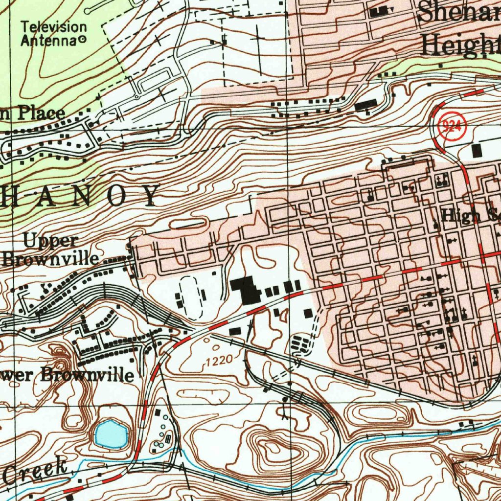 Shenandoah, PA (1999, 24000-Scale) Map by United States Geological ...