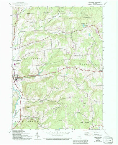 Sherburne, NY (1943, 24000-Scale) Map by United States Geological ...
