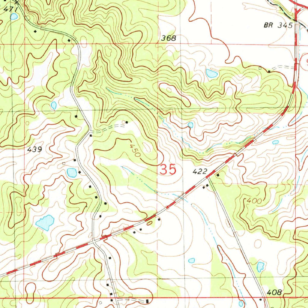 Sherman, MS (1980, 24000-Scale) Map by United States Geological Survey ...