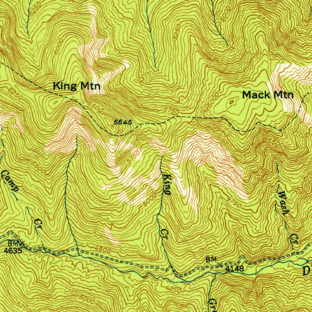 Sherman Peak, WA (1951, 62500-Scale) Map by United States Geological ...