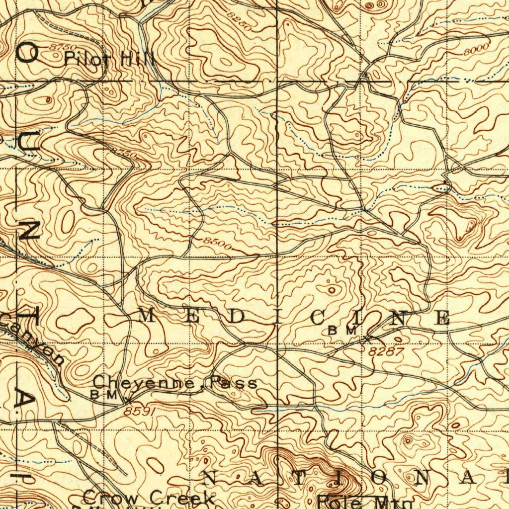 Sherman, WY (1905, 125000-Scale) Map by United States Geological Survey ...