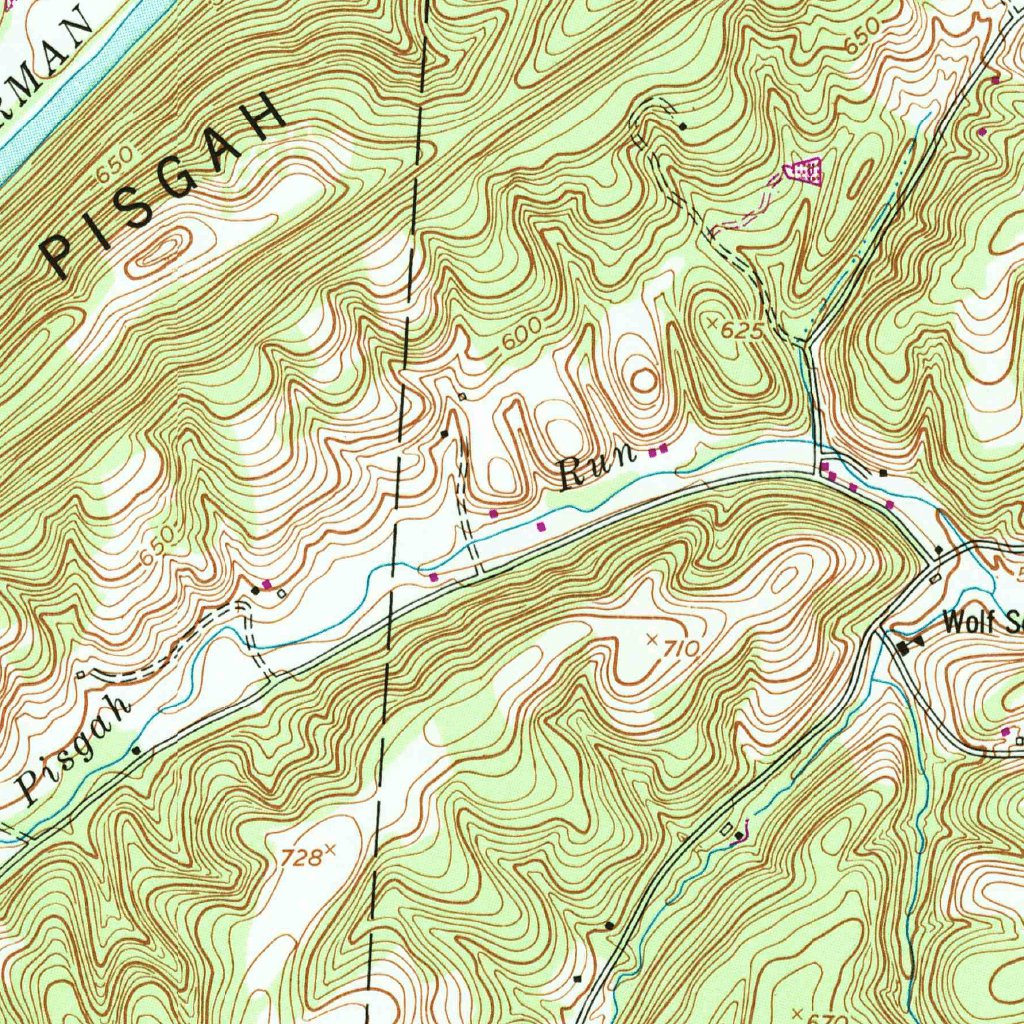 Shermans Dale, PA (1952, 24000-Scale) Map by United States Geological ...