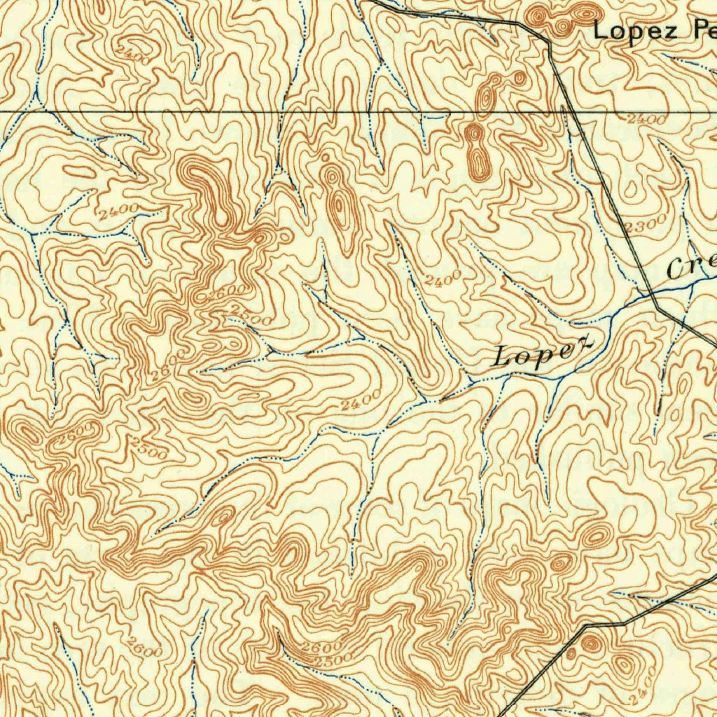 Sherwood, TX (1895, 125000-Scale) Map by United States Geological ...