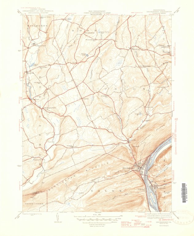Shickshinny, PA (1946, 31680-Scale) Map by United States Geological ...