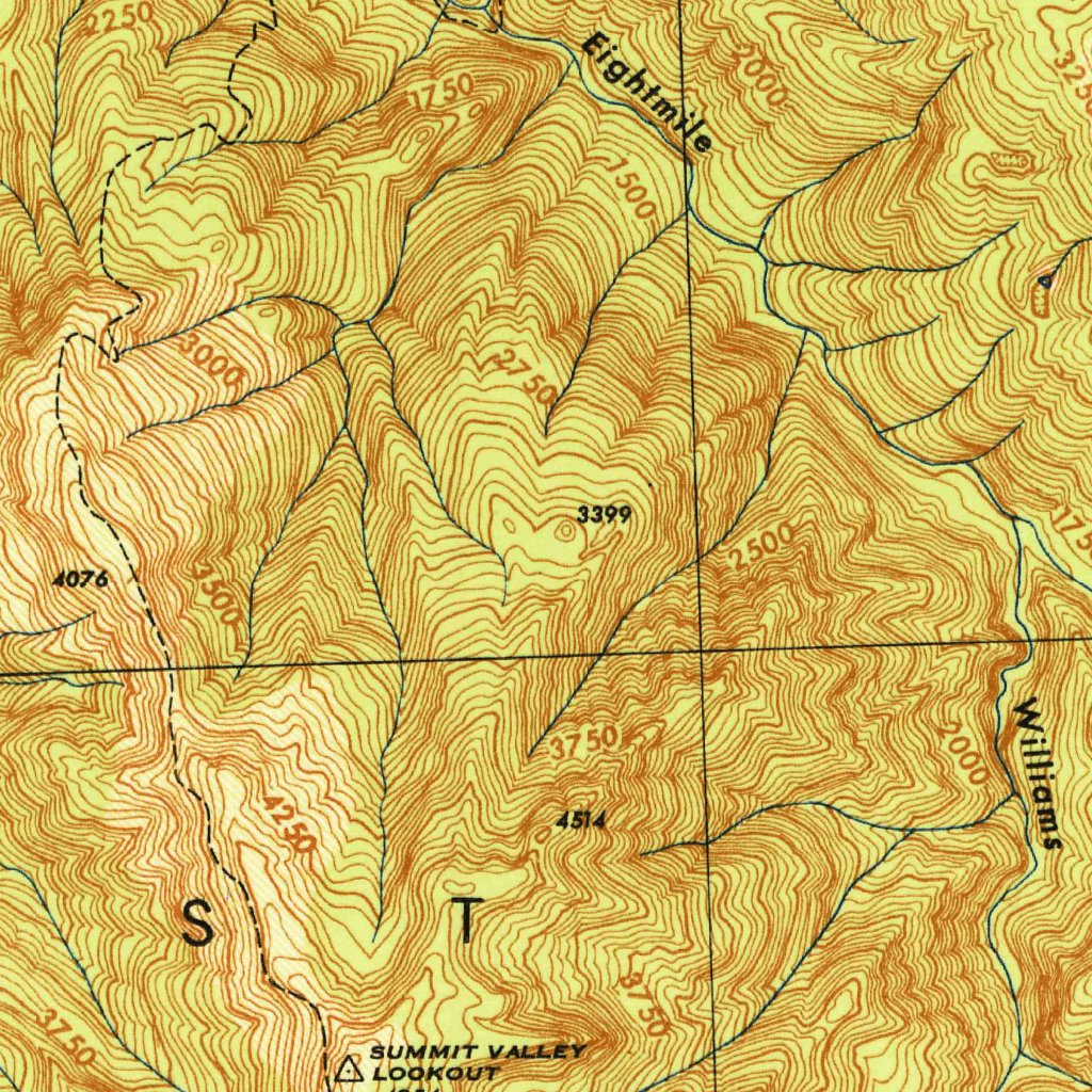 Ship Mountain, CA (1945, 62500-Scale) Map by United States Geological ...