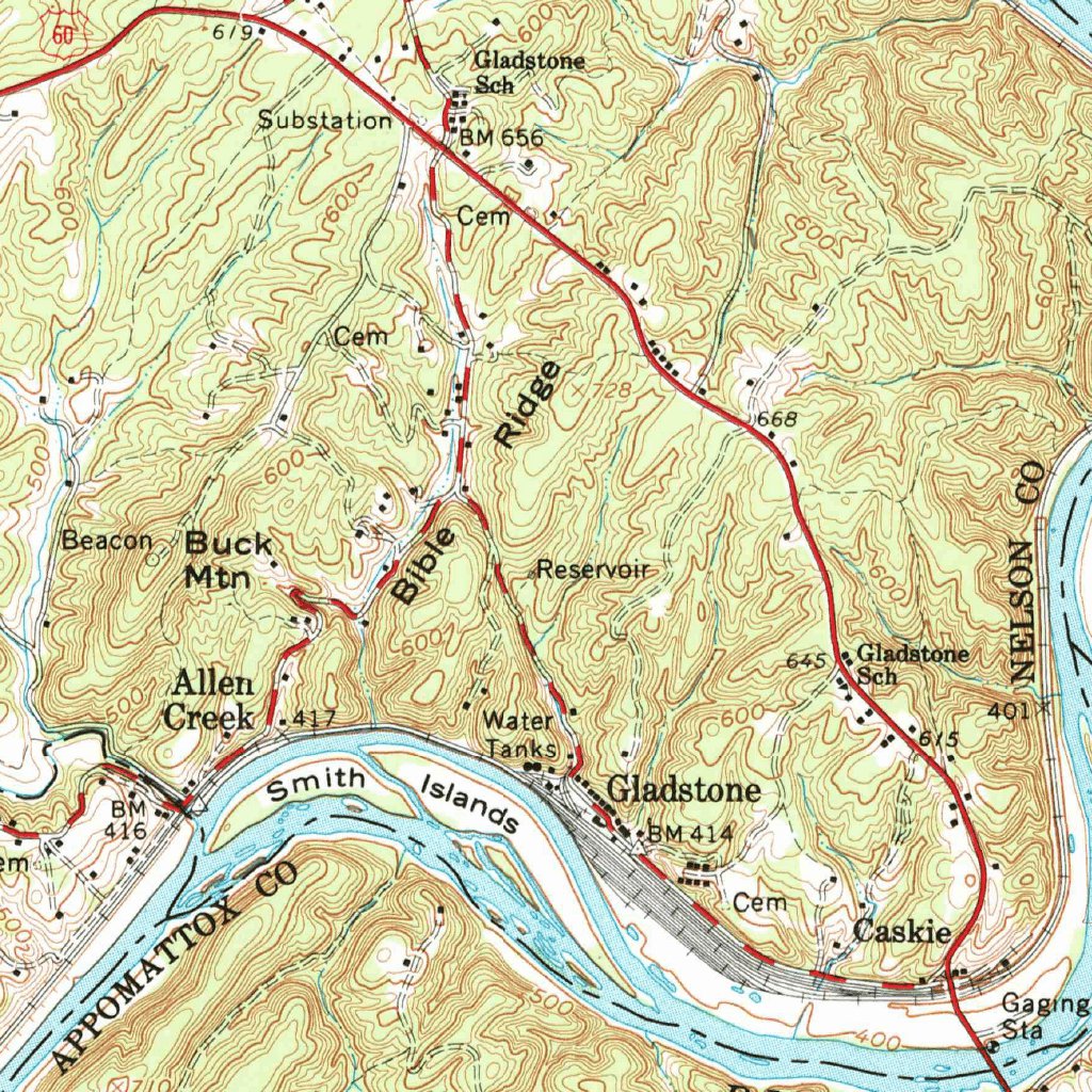 Shipman, VA (1961, 62500-Scale) Map by United States Geological Survey ...