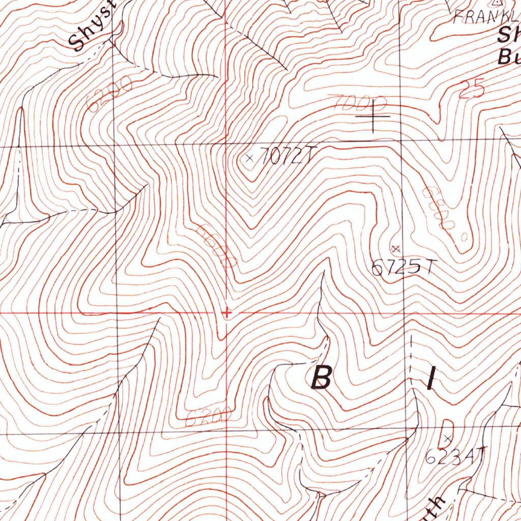 Shyster Butte, NV (1990, 24000-Scale) Map by United States Geological ...