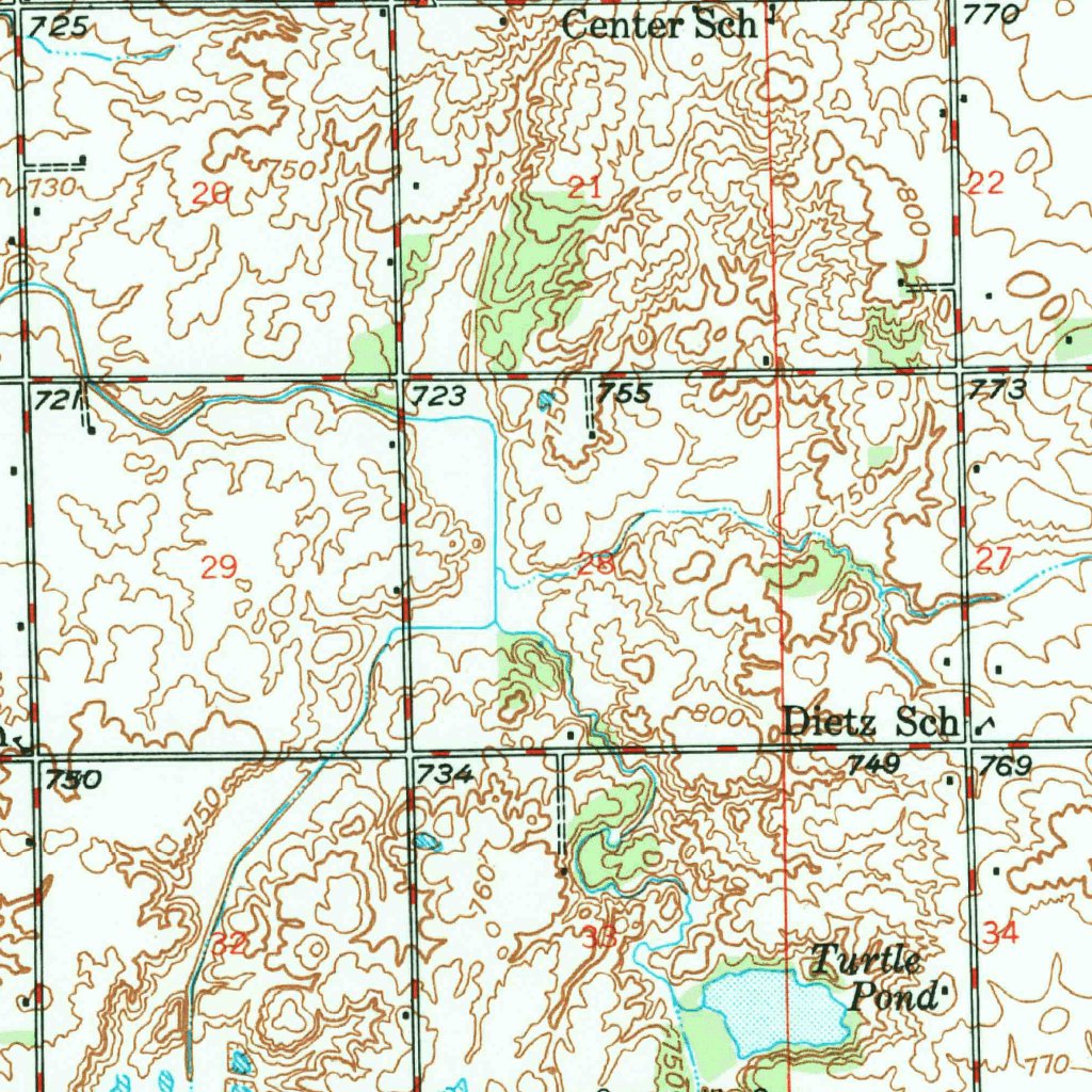 Sibley, IL (1947, 62500-Scale) Map by United States Geological Survey ...
