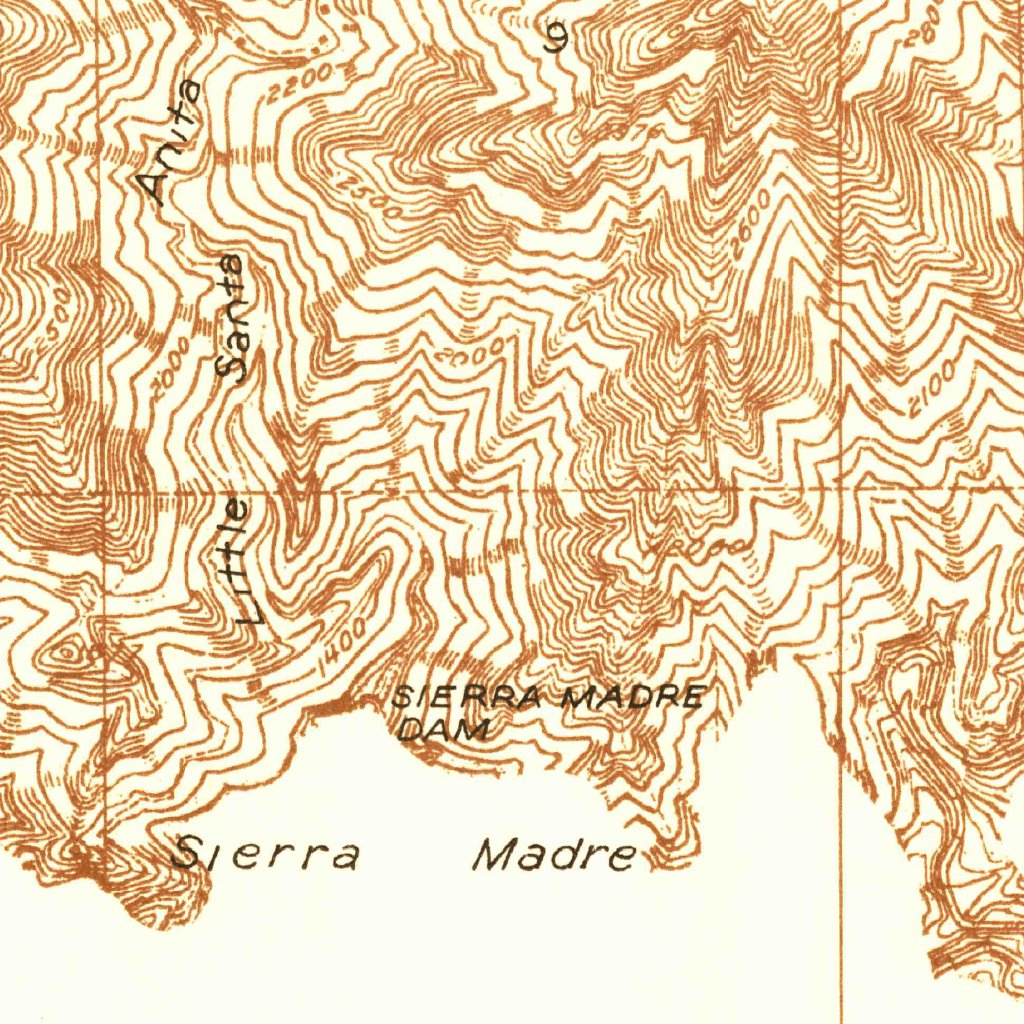 Sierra Madre, CA (1933, 24000-Scale) Map by United States Geological ...