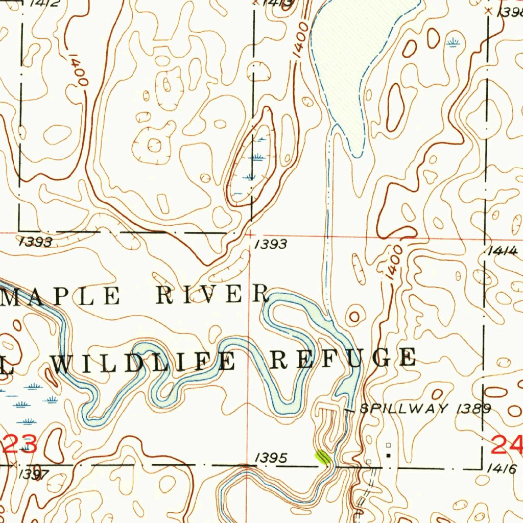 Silverleaf, ND (1956, 24000-Scale) Map by United States Geological ...