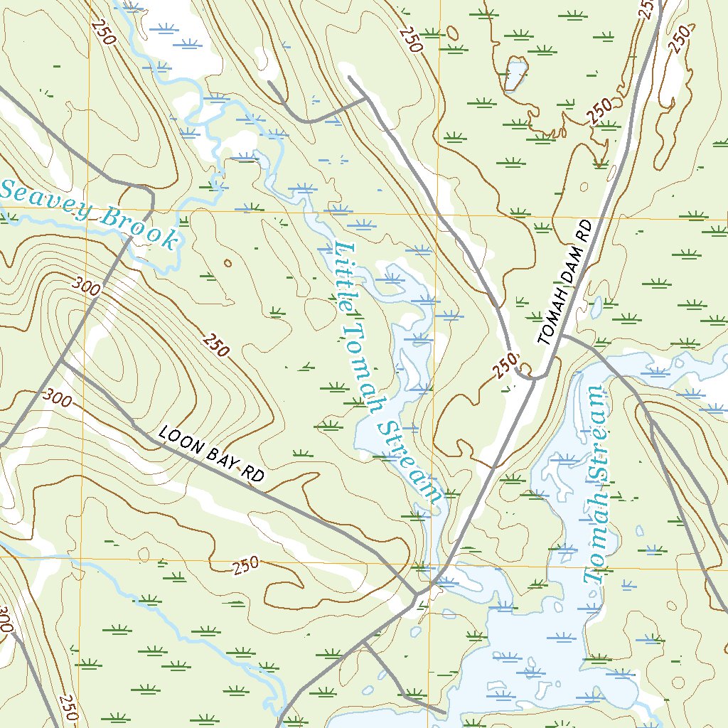 Simsquish Lake, ME (2021, 24000-Scale) Map by United States Geological ...