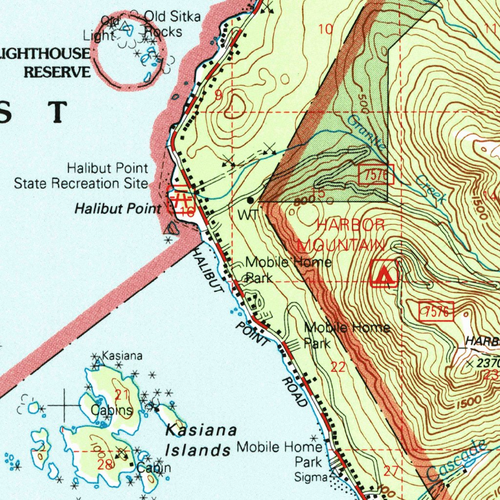 Sitka A-5, AK (1996, 63360-Scale) Map by United States Geological ...