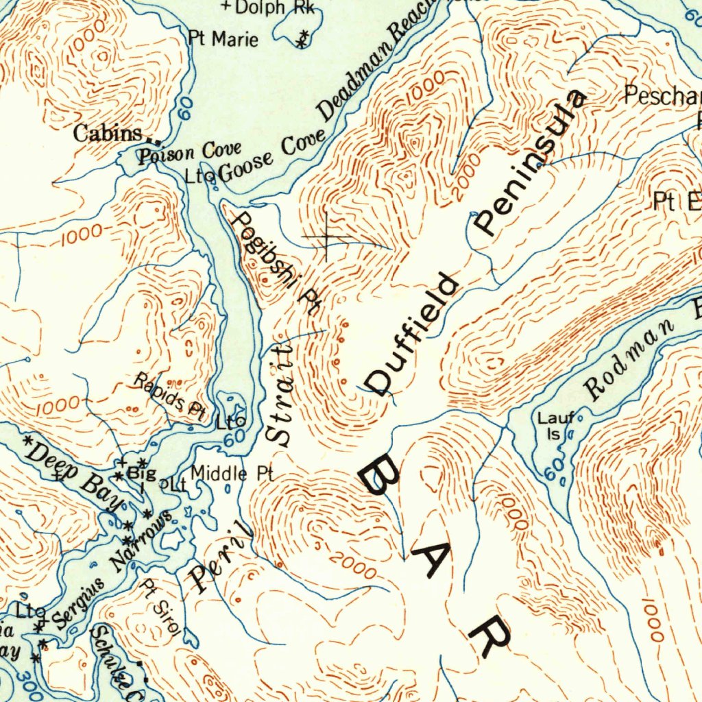 Sitka, AK (1952, 250000-Scale) Map by United States Geological Survey ...