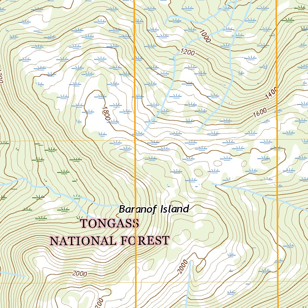 Sitka C-5 SE, AK (2021, 25000-Scale) Map by United States Geological ...