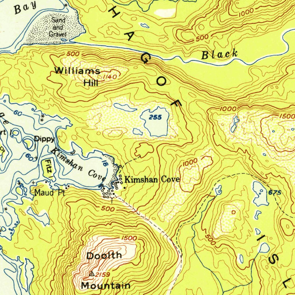 Sitka C-7, AK (1948, 63360-Scale) Map by United States Geological ...