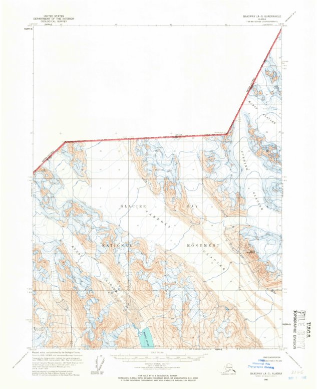 Skagway A-5, AK (1961, 63360-Scale) Map by United States Geological ...