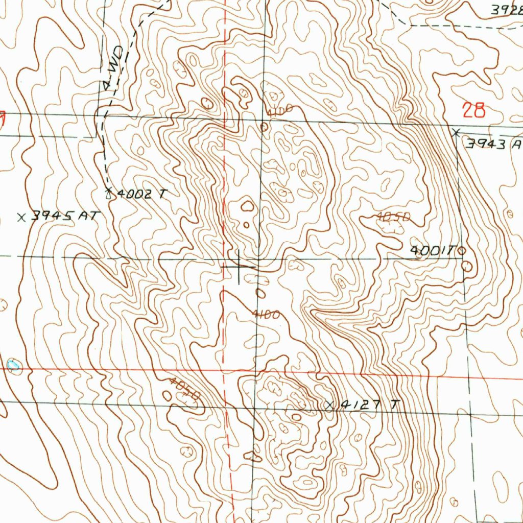 Skunk Lake SW, NE (1989, 24000-Scale) Map by United States Geological ...