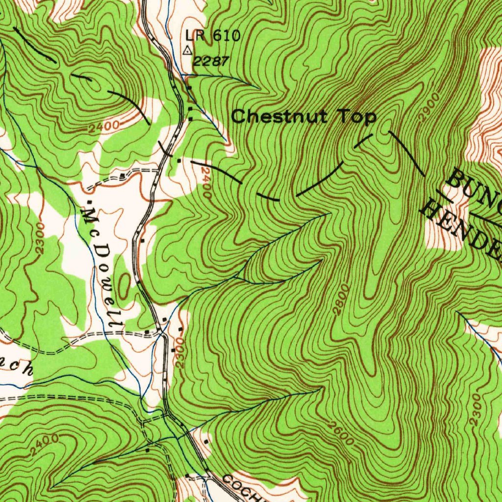 Skyland, NC (1942, 24000-Scale) Map by United States Geological Survey ...
