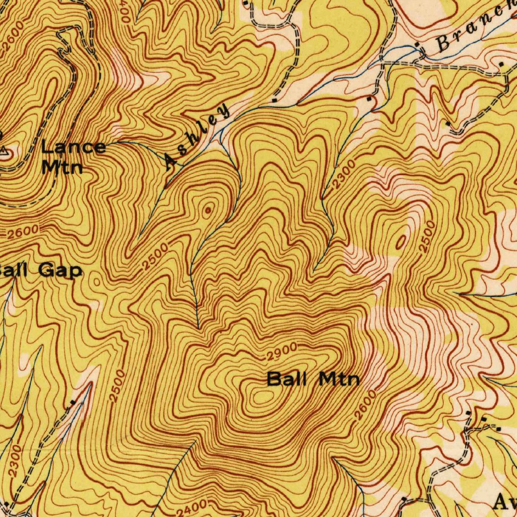 Skyland, NC (1943, 24000-Scale) Map by United States Geological Survey ...