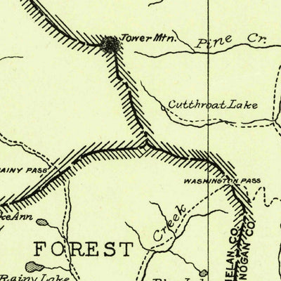 Slate Pass, WA (1920, 125000-Scale) Map by United States Geological ...