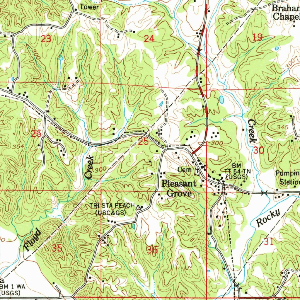 Sledge, MS (1963, 62500-Scale) Map by United States Geological Survey ...