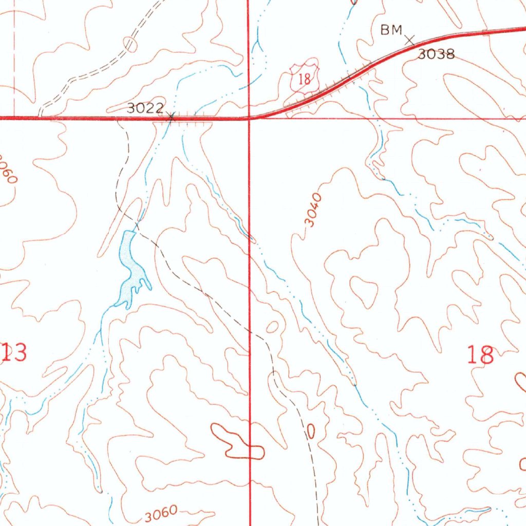 Slim Butte NW, SD (1967, 24000-Scale) Map by United States Geological ...