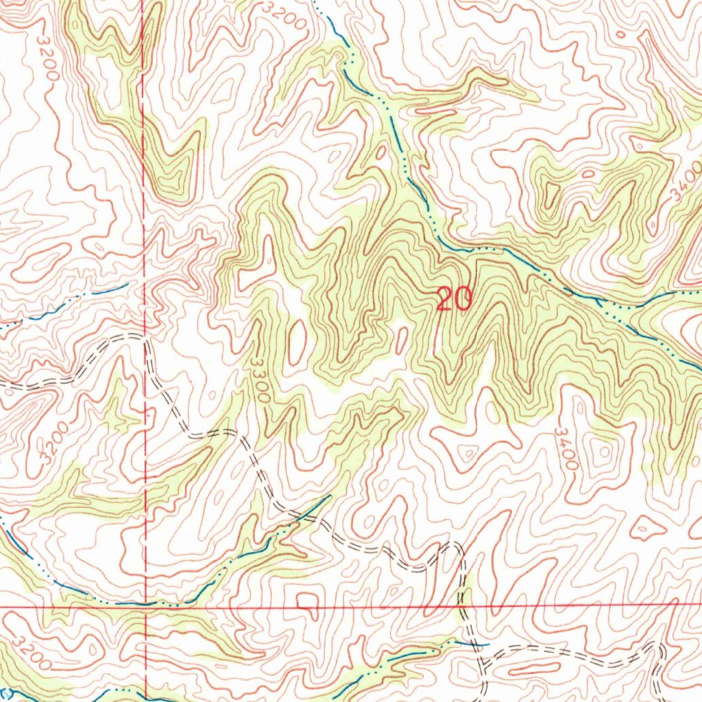 Slim Butte, SD-NE (1967, 24000-Scale) Map by United States Geological ...