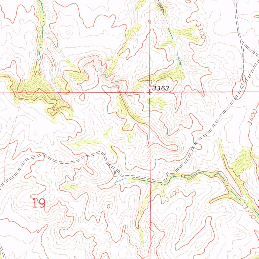 Slim Butte SW, SD-NE (1967, 24000-Scale) Map by United States ...