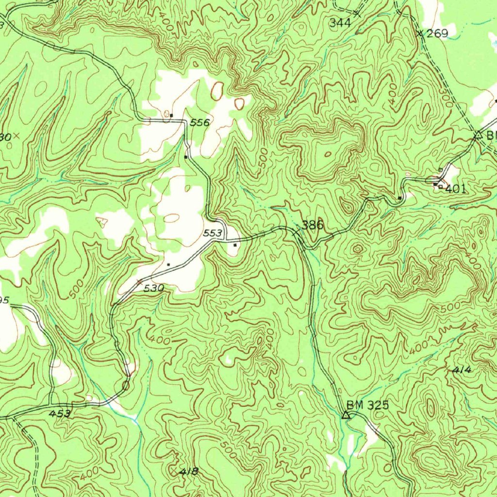 Slocum, TX (1952, 62500-Scale) Map by United States Geological Survey ...