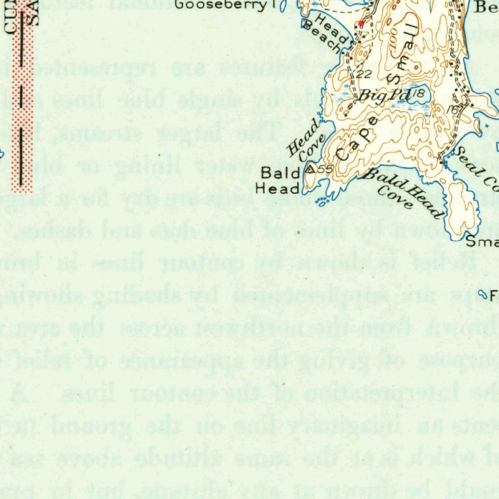 Small Point, ME (1944, 62500-Scale) Map by United States Geological ...