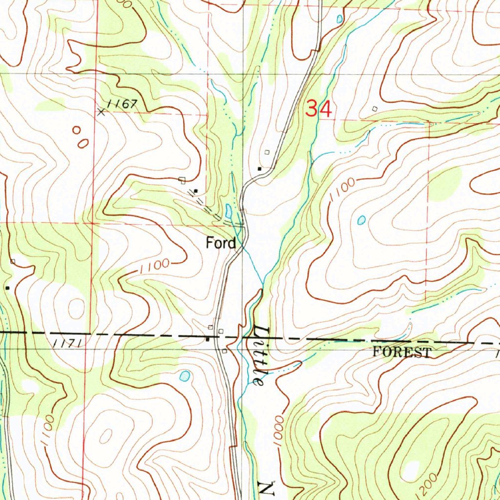 Smallett, MO (1982, 24000-Scale) Map by United States Geological Survey ...