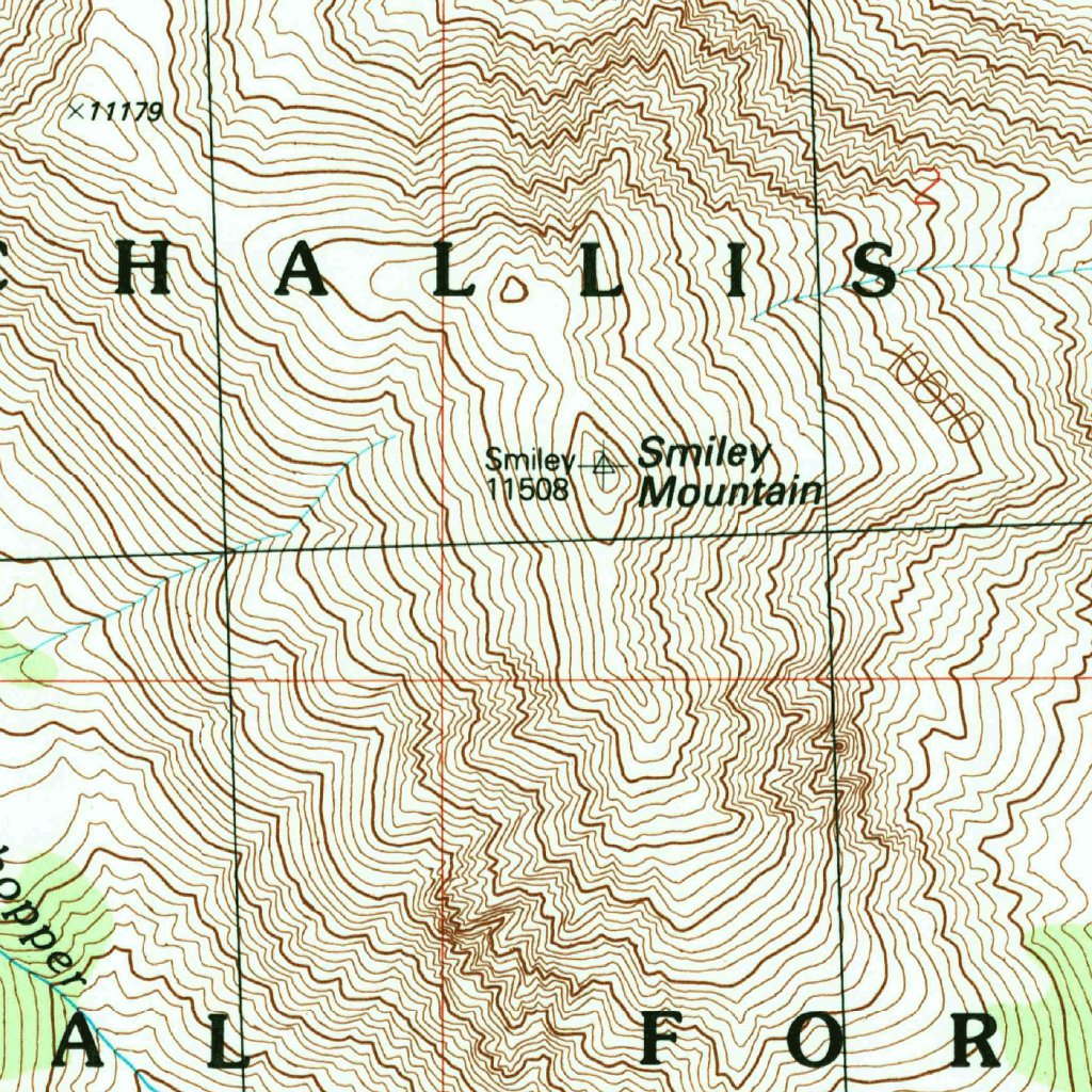 Smiley Mountain, ID (1991, 24000-Scale) Map by United States Geological ...