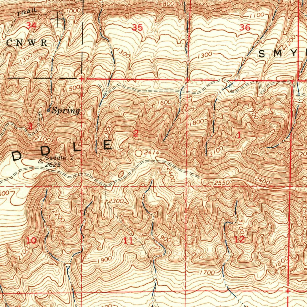 Smyrna, WA (1965, 62500-Scale) Map by United States Geological Survey ...