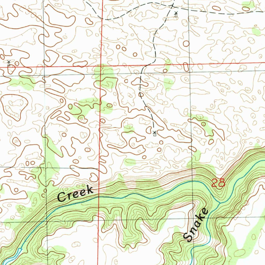 Snake River Falls, NE (1985, 24000-Scale) Map by United States ...
